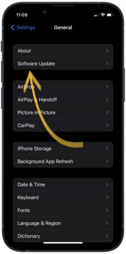 Update Your iPhone Software In Settings | UpPhone