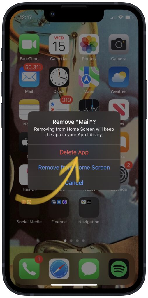 Delete And Reinstall The Mail App | UpPhone