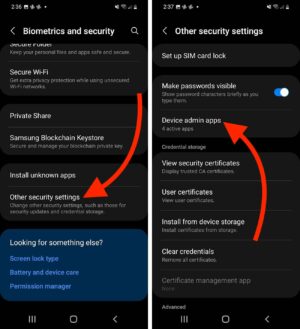 My Android Says "Security Policy Prevents Use Of Camera." The Fix!